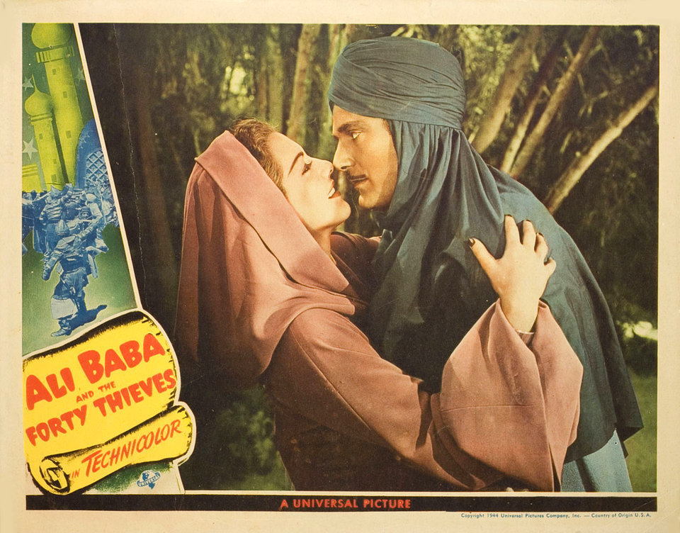 Ali Baba And The Forty Thieves Original 1943 U S Scene Card ali-baba-and-the-forty-thieves-original-1943-u-s-scene-card