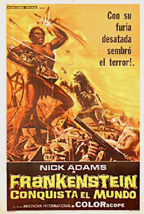 Frankenstein Conquers the World Original 1966 Argentine Movie Poster - Posteritati Movie Poster ...