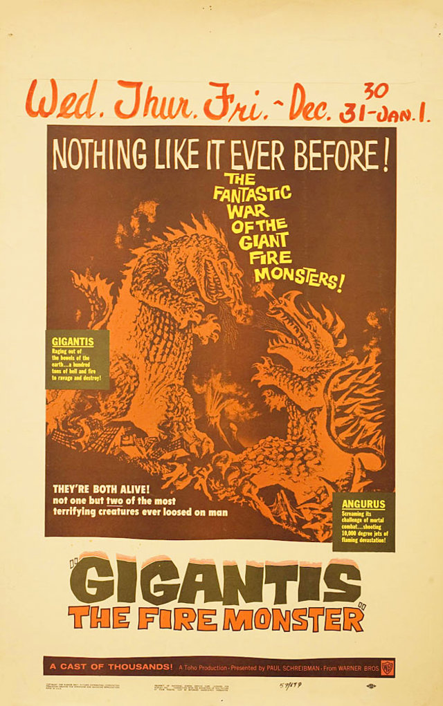 Godzilla Raids Again (1955) Original Movie Posters - Posteritati Movie ...