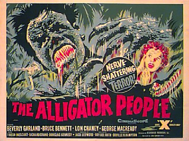 The Alligator People Original 1959 British Quad Movie Poster ...