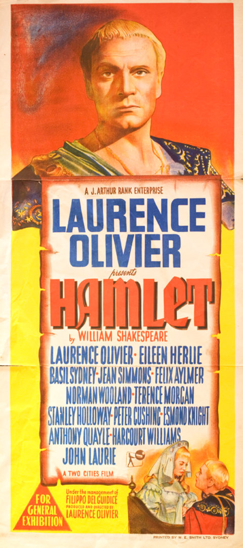 Hamlet 1949 Australian Daybill Poster - Posteritati Movie Poster Gallery