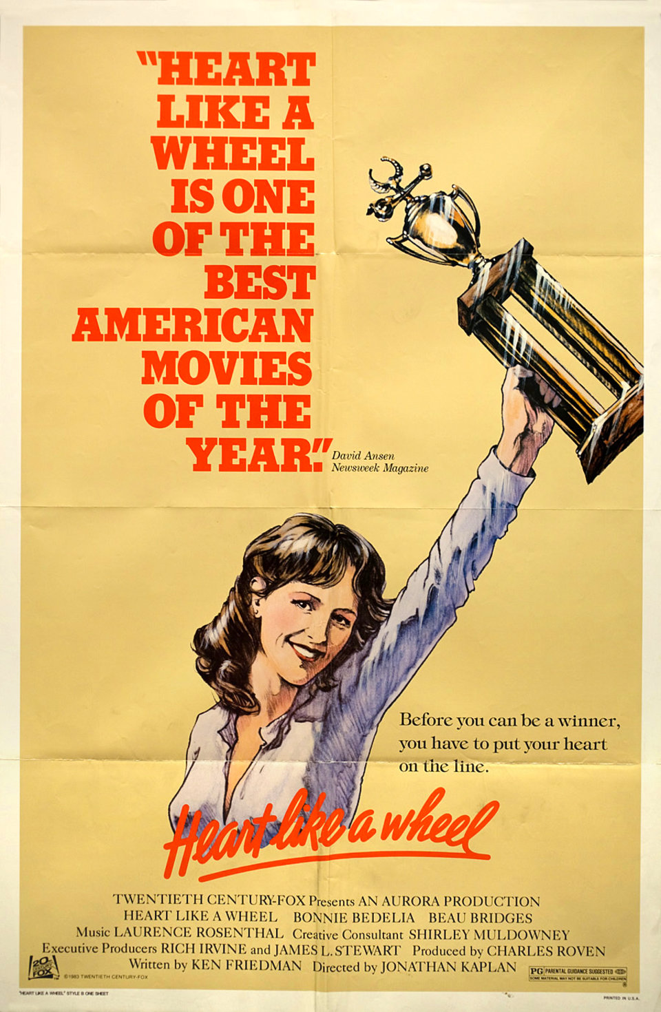 Heart Like a Wheel Original 1983 U.S. One Sheet Movie Poster ...