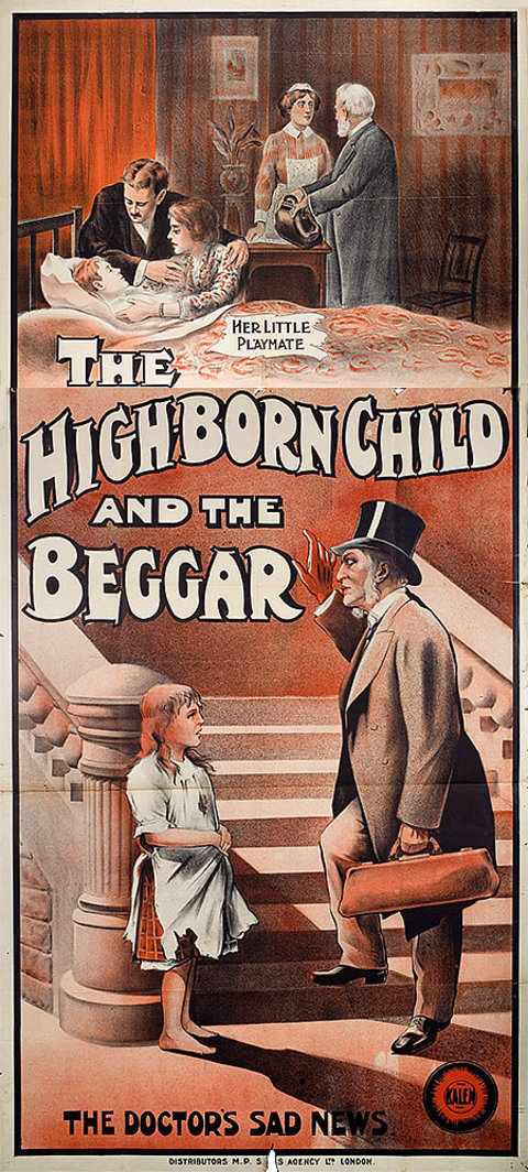 The High-Born Child and the Beggar Original 1913 British Three Sheet ...
