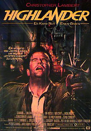 highlander 1986 poster