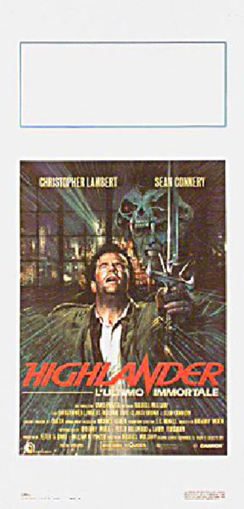 Highlander Original 1986 Italian Locandina Movie Poster - Posteritati ...