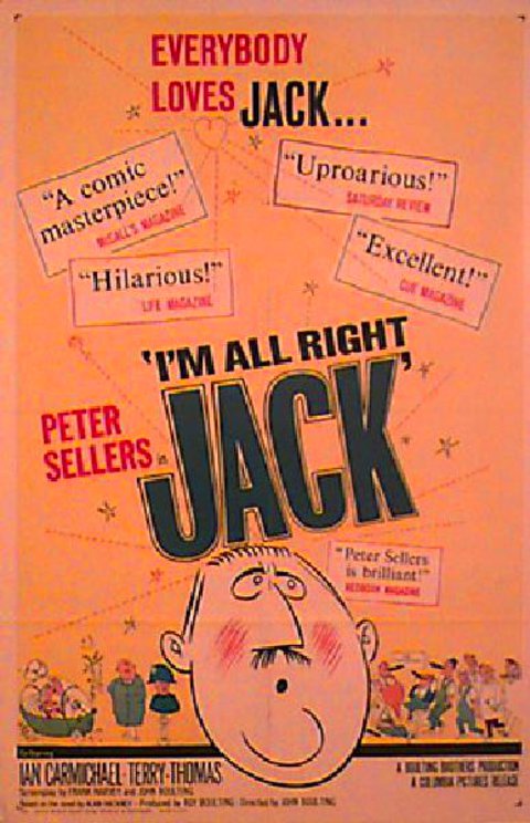 I'm All Right Jack Original 1960 U.S. One Sheet Movie Poster ...