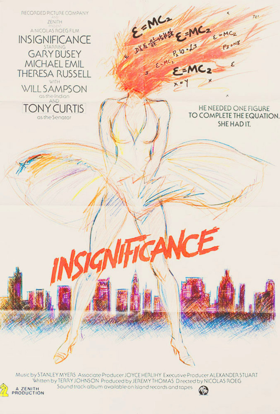 Insignificance 1985 British One Sheet Poster - Posteritati Movie Poster ...