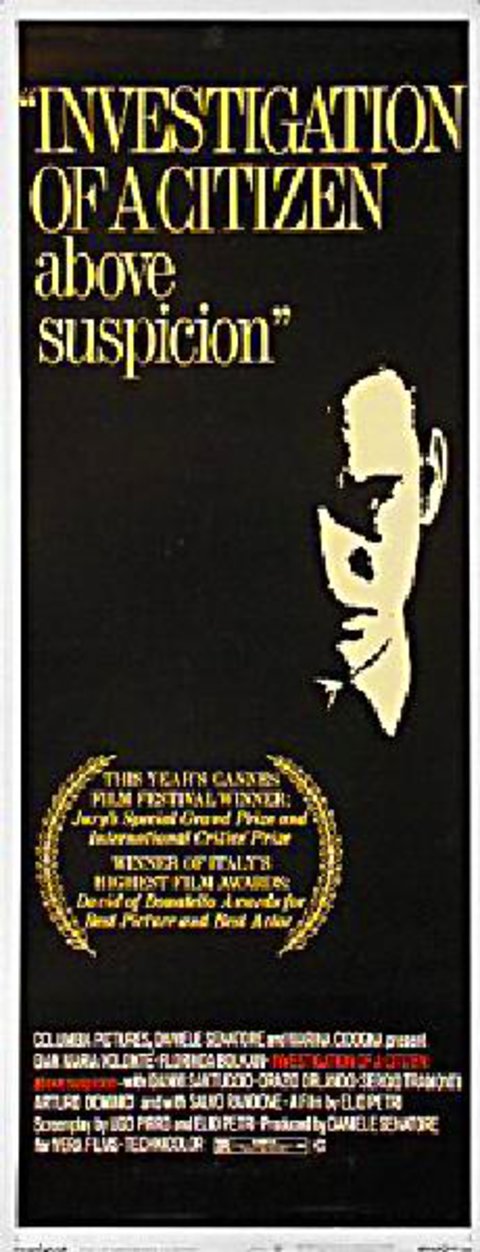 Investigation of a Citizen Above Suspicion Original 1965 U.S. Insert ...