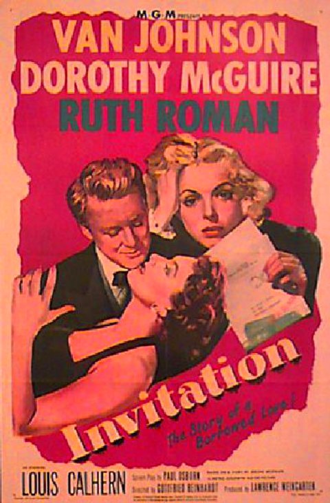 Invitation Original 1952 U.S. One Sheet Movie Poster - Posteritati ...