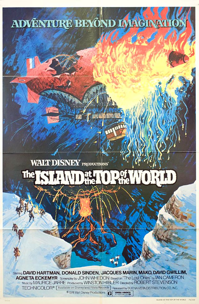 The Island at the Top of the World Original 1974 U.S. One Sheet Movie ...