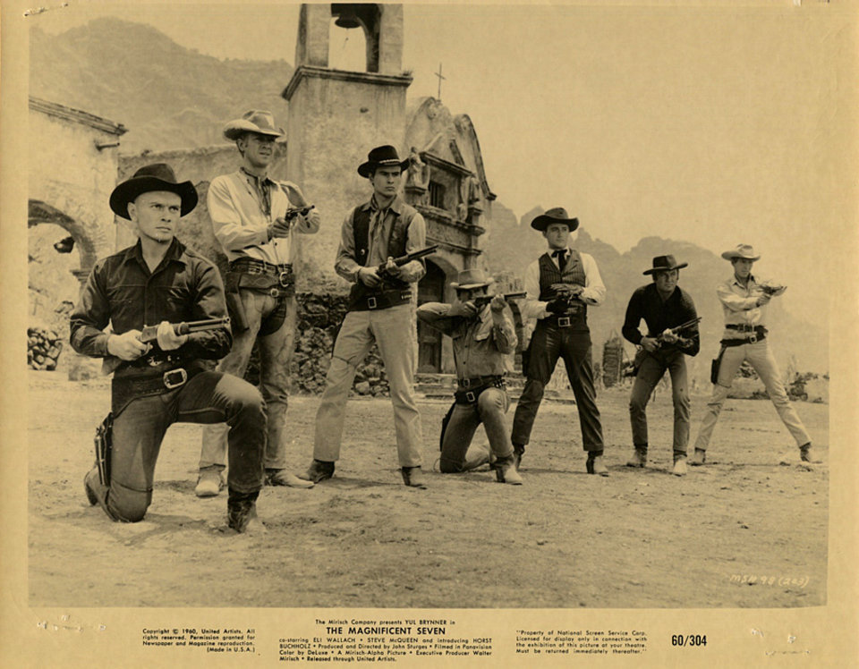 The Magnificent Seven Original 1960 U S Silver Gelatin Single Weight