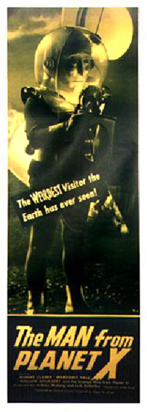 The Man from Planet X Original 1951 U.S. Door Panel Movie Poster ...