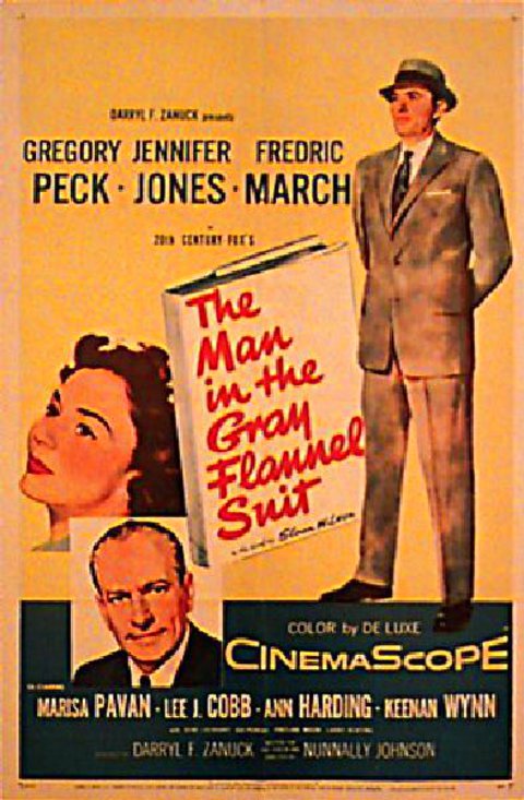 The Man in the Gray Flannel Suit 1956 U.S. One Sheet Poster ...
