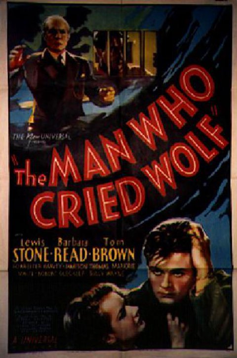 The Man Who Cried Wolf Original 1937 U.S. One Sheet Movie Poster ...