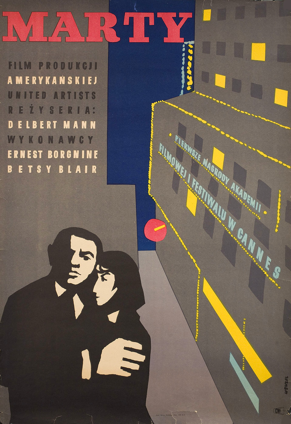 Marty Original 1955 Polish A1 Movie Poster - Posteritati Movie Poster ...