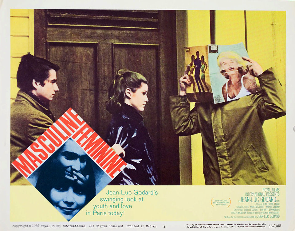 Masculin Feminin Original 1966 U.S. Scene Card - Posteritati Movie Poster Gallery