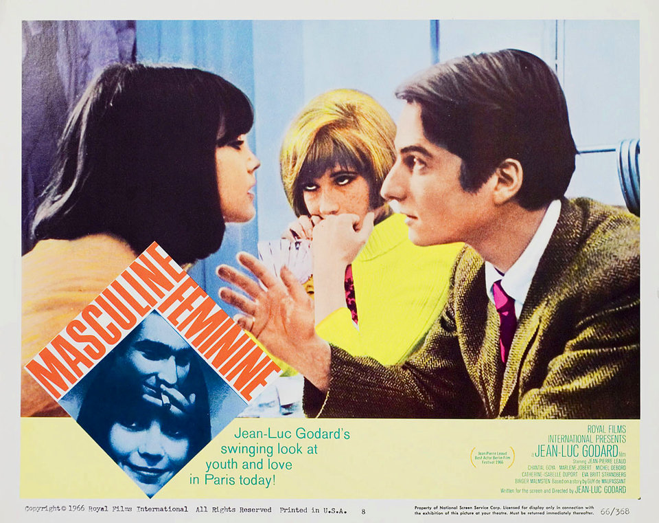 Masculin Feminin Original 1966 U.S. Scene Card - Posteritati Movie Poster Gallery