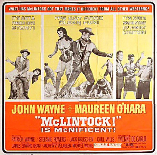 McLintock! Original 1963 U.S. Six Sheet Movie Poster - Posteritati Movie Poster Gallery