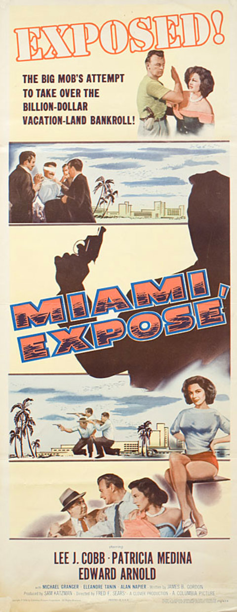Miami Expose Original 1956 U.S. Insert Movie Poster - Posteritati Movie Poster Gallery