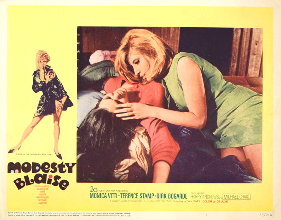 Modesty Blaise 1966 U.S. Scene Card - Posteritati Movie Poster Gallery