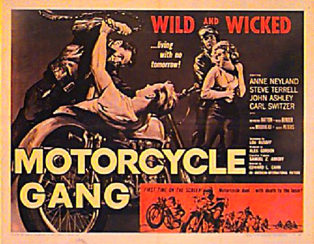 Motorcycle Gang 1957 U.S. Half Sheet Poster - Posteritati Movie Poster ...