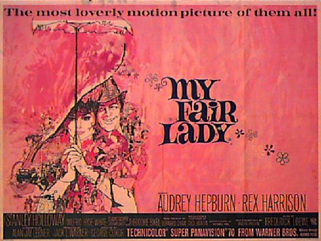 My Fair Lady Original 1964 British Quad Movie Poster - Posteritati Movie Poster Gallery