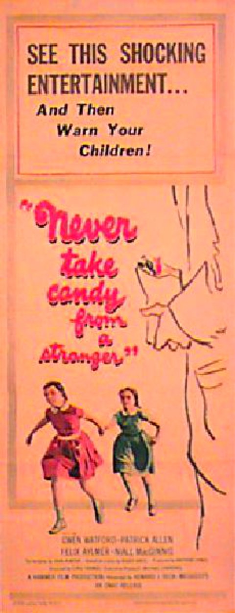 Never Take Candy from a Stranger Original 1960 U.S. Insert Movie Poster ...