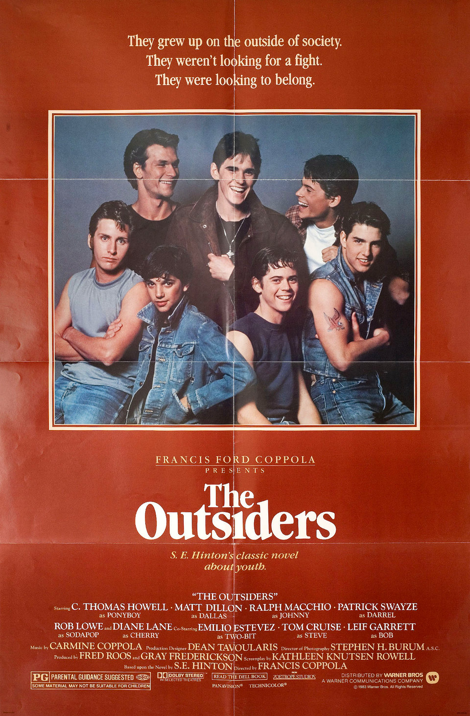 The Outsiders 1983 U.S. One Sheet Poster - Posteritati Movie Poster Gallery