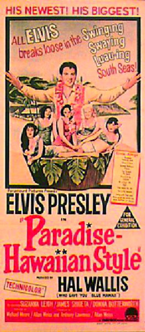 Paradise, Hawaiian Style Original 1966 Australian Daybill Movie Poster - Posteritati Movie ...