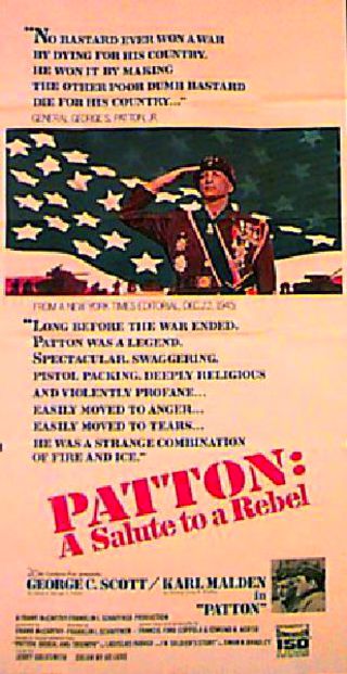 Patton (1970) Original Movie Posters - Posteritati Movie Poster Gallery