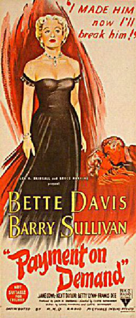 Payment on Demand Original 1951 Australian Daybill Movie Poster ...