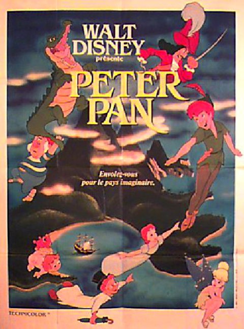 Peter Pan 1970s French Grande Poster - Posteritati Movie Poster Gallery