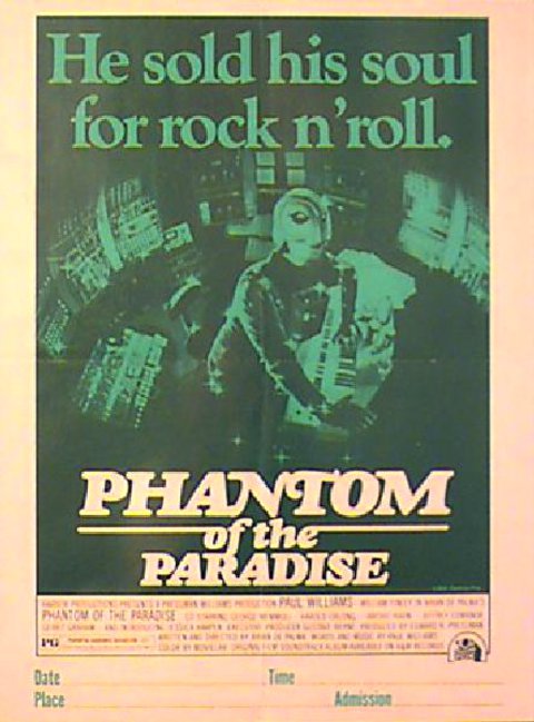 Phantom of the Paradise Original 1974 U.S. Mini Movie Poster - Posteritati Movie Poster Gallery