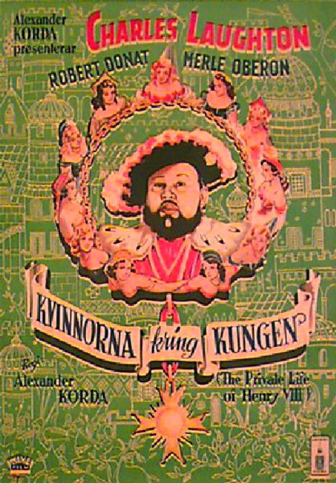 The Private Life of Henry VIII. Original R1940s Swedish B1 Movie Poster ...