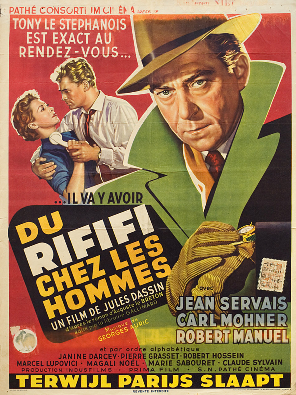 Rififi 1948 Belgian Poster - Posteritati Movie Poster Gallery