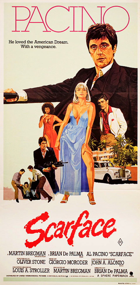 Scarface Original 1983 Australian Daybill Movie Poster - Posteritati Movie Poster Gallery