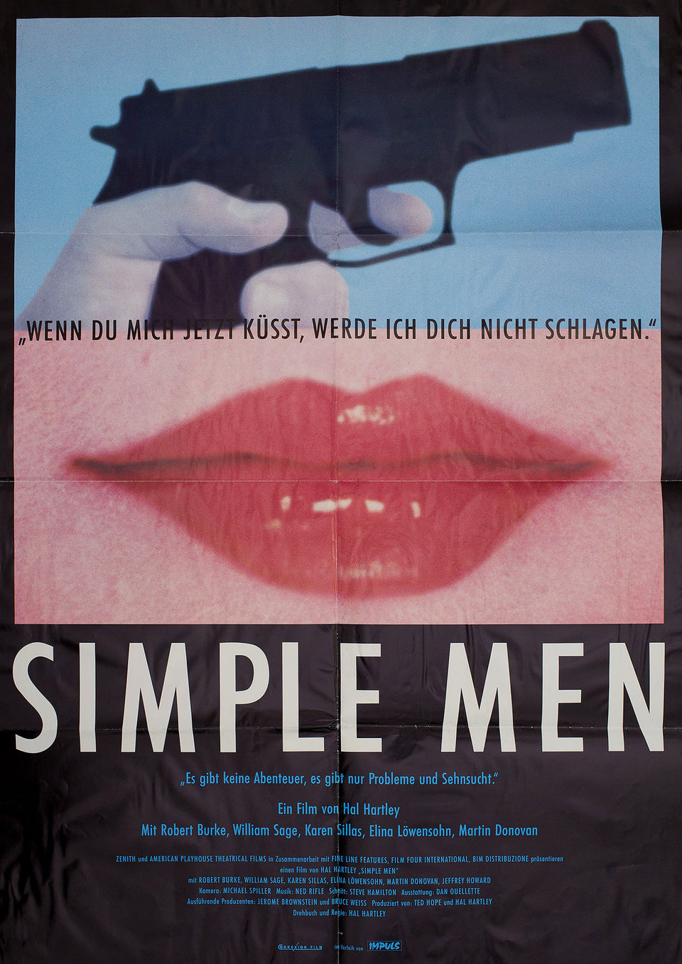 Simple Men Original 1992 German A1 Movie Poster - Posteritati Movie ...
