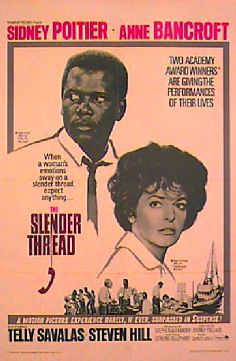 The Slender Thread Original 1966 U.S. One Sheet Movie Poster ...