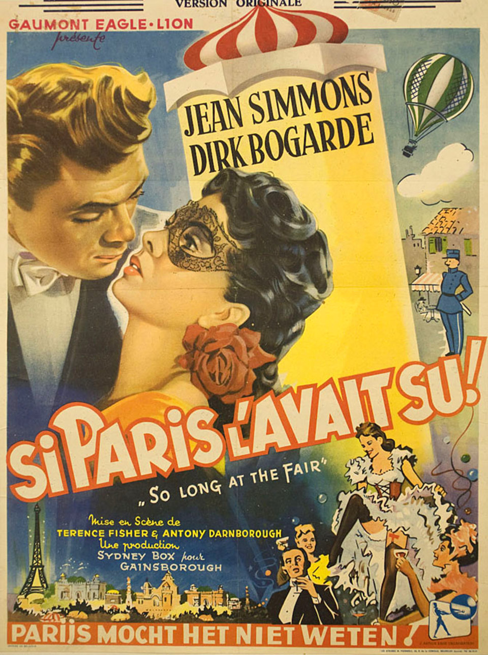So Long at the Fair Original 1951 Belgian Movie Poster - Posteritati ...