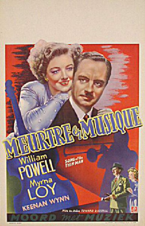 Song of the Thin Man Original 1940s Belgian Movie Poster - Posteritati Movie Poster Gallery
