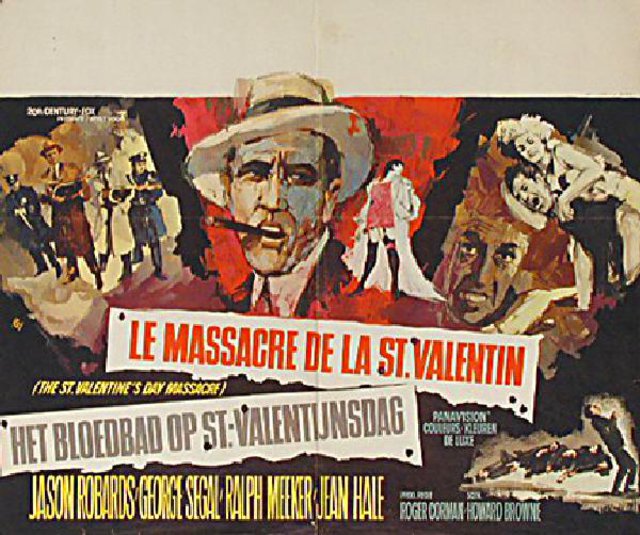 The St. Valentine's Day Massacre Original 1967 Belgian Movie Poster ...
