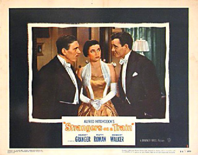 Strangers on a Train Original 1951 U.S. Scene Card - Posteritati Movie Poster Gallery