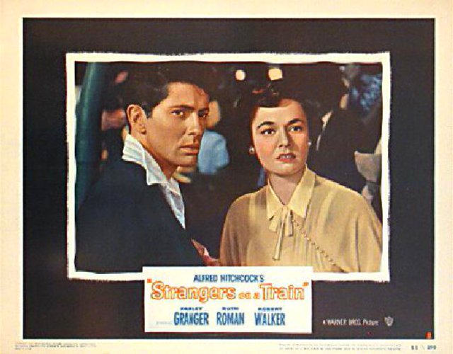 Strangers on a Train Original 1951 U.S. Scene Card - Posteritati Movie Poster Gallery