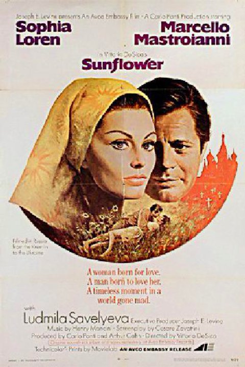 Sunflower 1970 U.S. One Sheet Poster - Posteritati Movie Poster Gallery