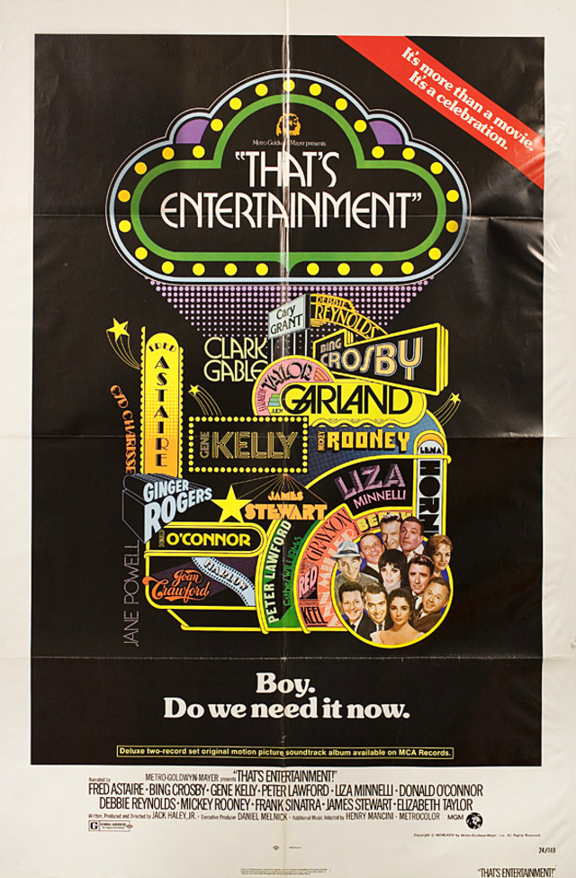 That's Entertainment! Original 1974 U.S. One Sheet Movie Poster ...