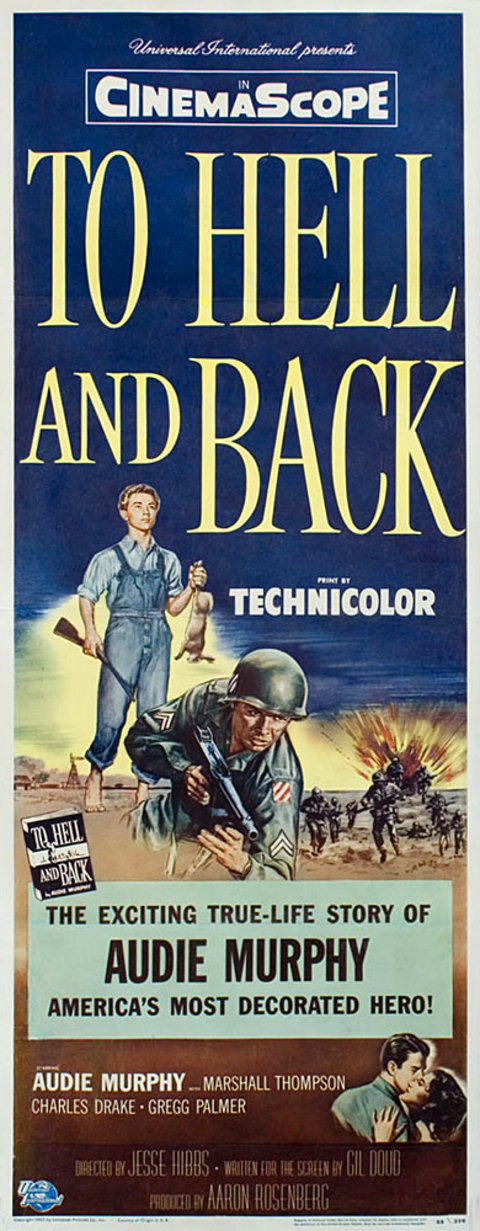 To Hell and Back Original 1955 U.S. Insert Movie Poster - Posteritati Movie Poster Gallery
