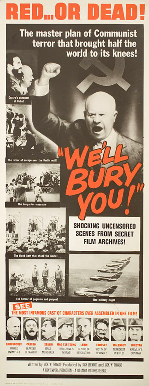 We'll Bury You! Original 1962 U.S. Insert Movie Poster - Posteritati ...