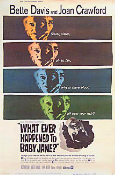What Ever Happened to Baby Jane? Original 1962 U.S. 40 by 60 Movie Poster - Posteritati Movie ...