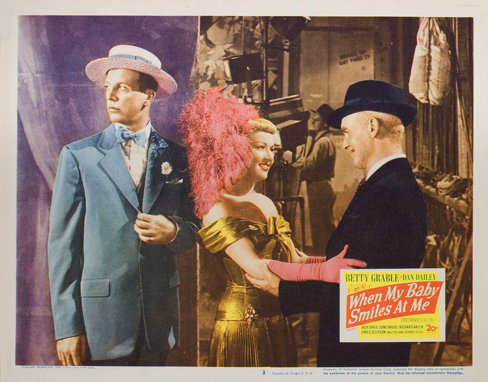 When My Baby Smiles at Me Original 1948 U.S. Scene Card - Posteritati ...