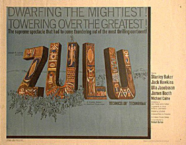 Zulu 1964 U.S. Half Sheet Poster - Posteritati Movie Poster Gallery